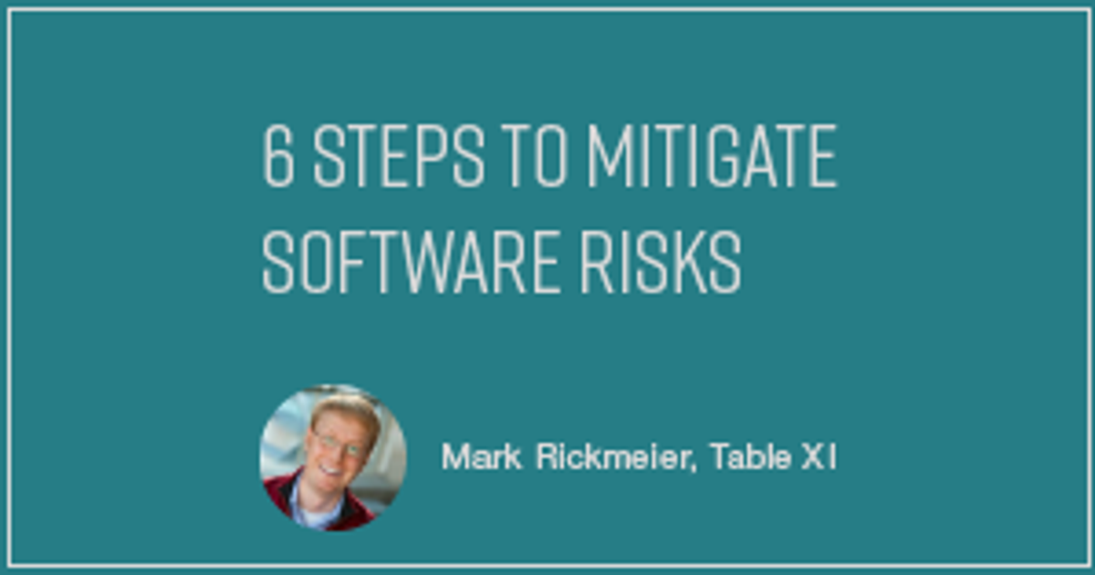 6 Steps to Mitigate Software Risks | Clutch.co